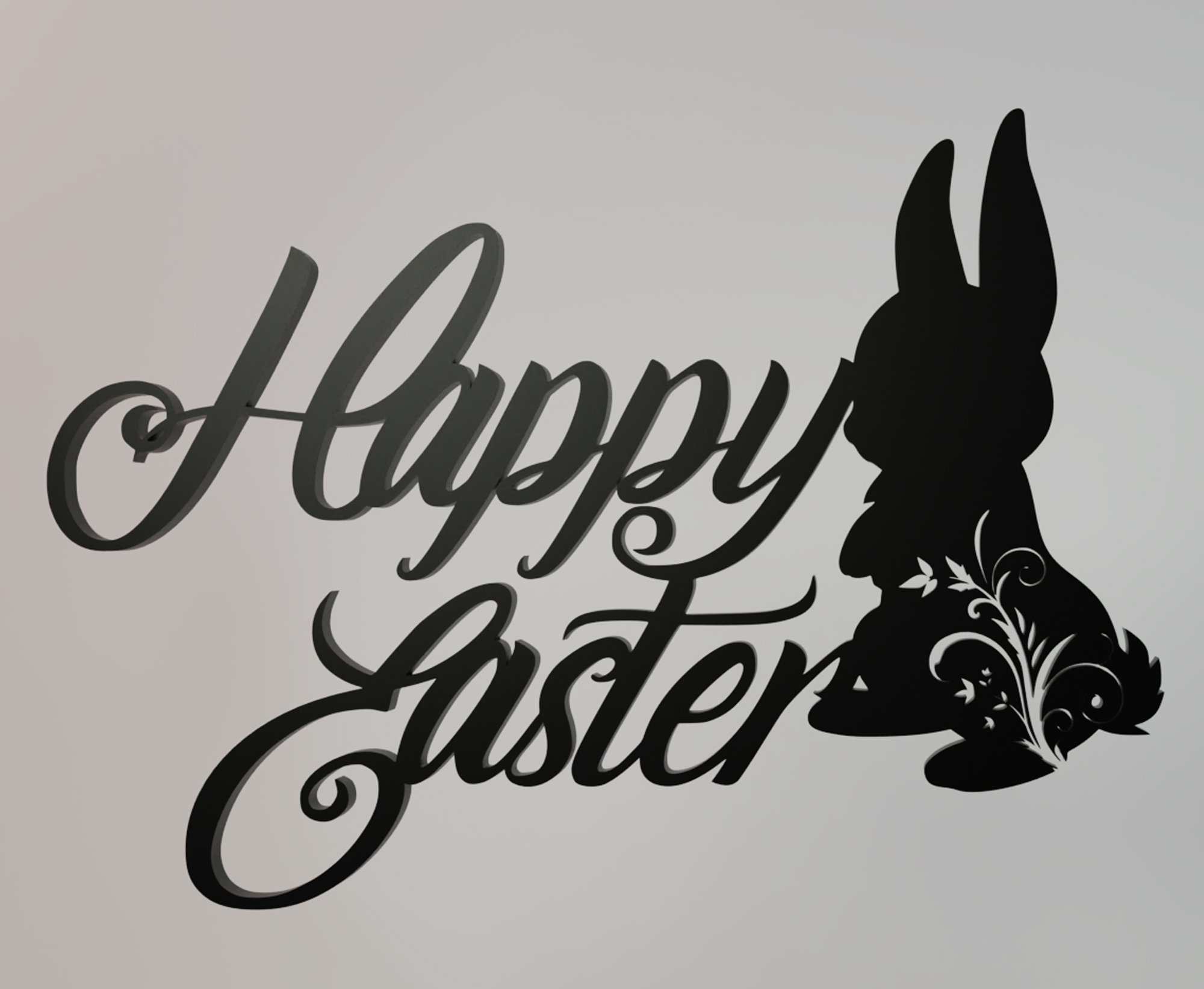 HAPPY EASTER SIGN | 3D models download | Creality Cloud