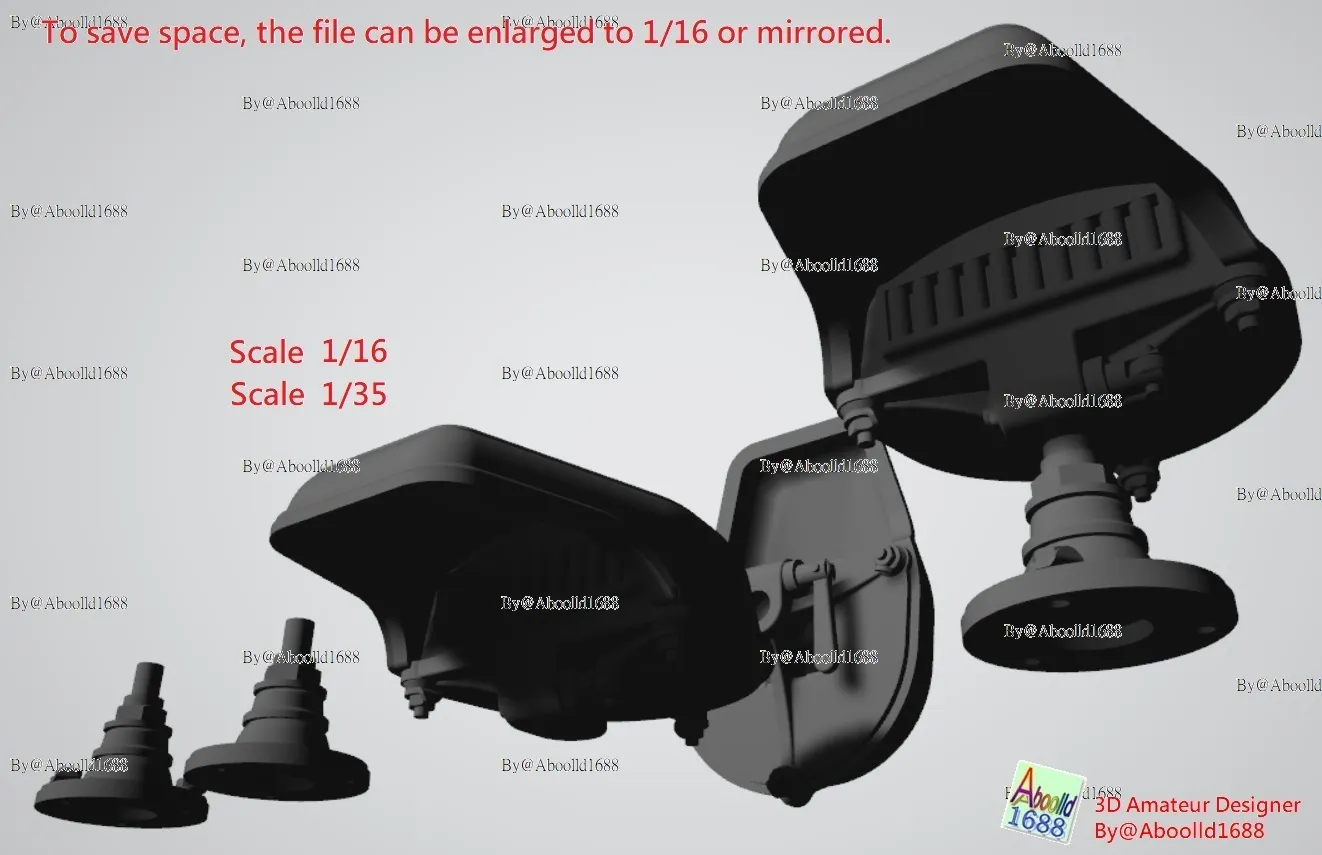 Vehicles & Machinery STL Download - WW2 Germany Notek Light_A.(STL-16 ...
