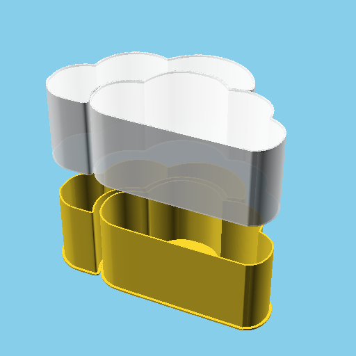 Two Clouds, nestable box (v1) | 3D models download | Creality Cloud