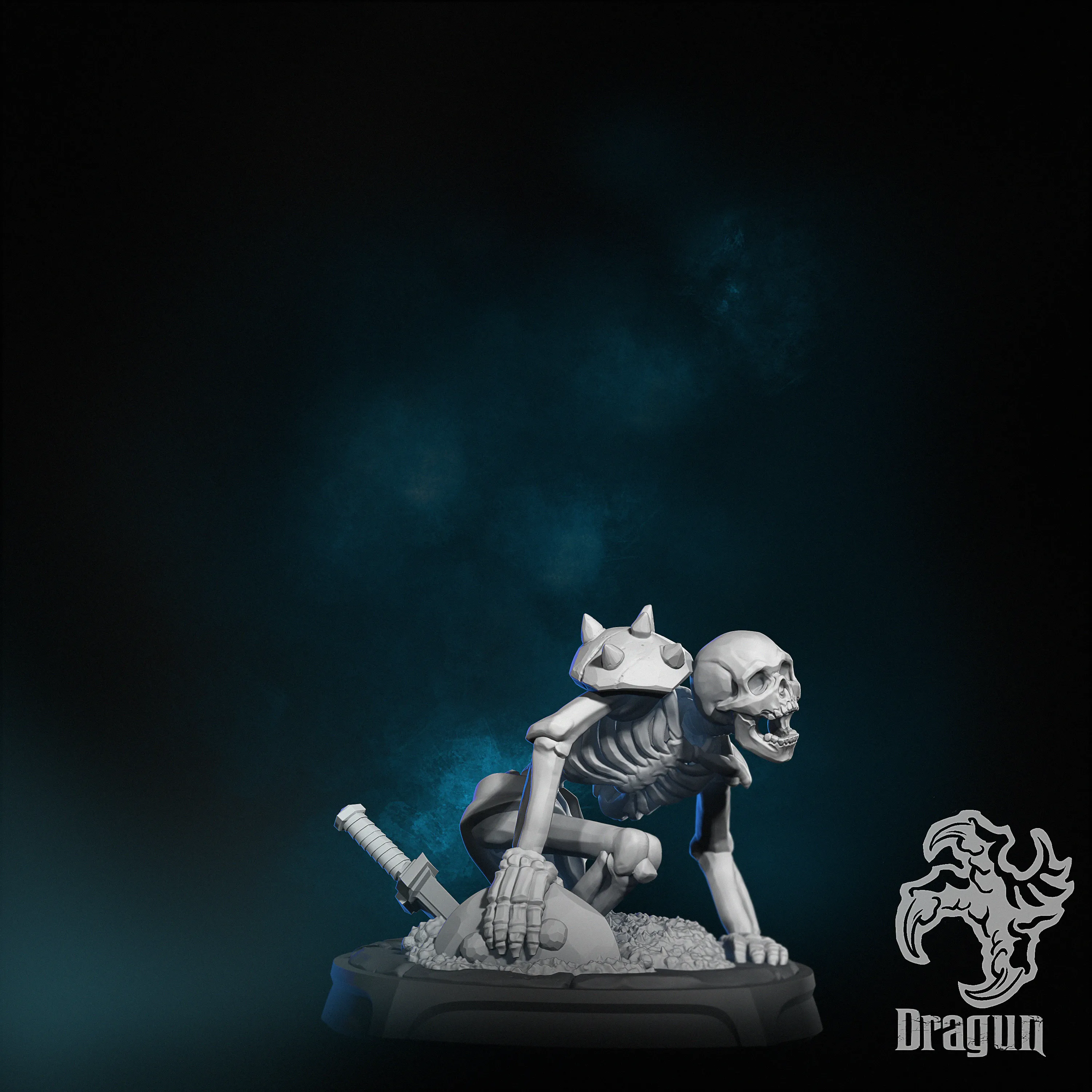 Characters & Creatures STL Download - Skeleton 3by Dragun Studios