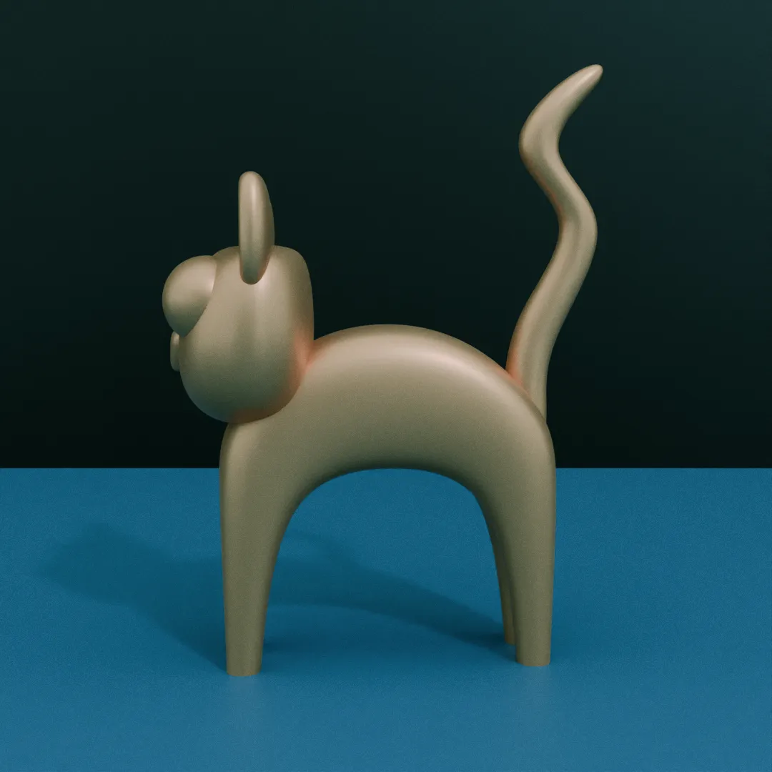 3D Printer Files | 3MF File | cute cat decor | Creality Cloud