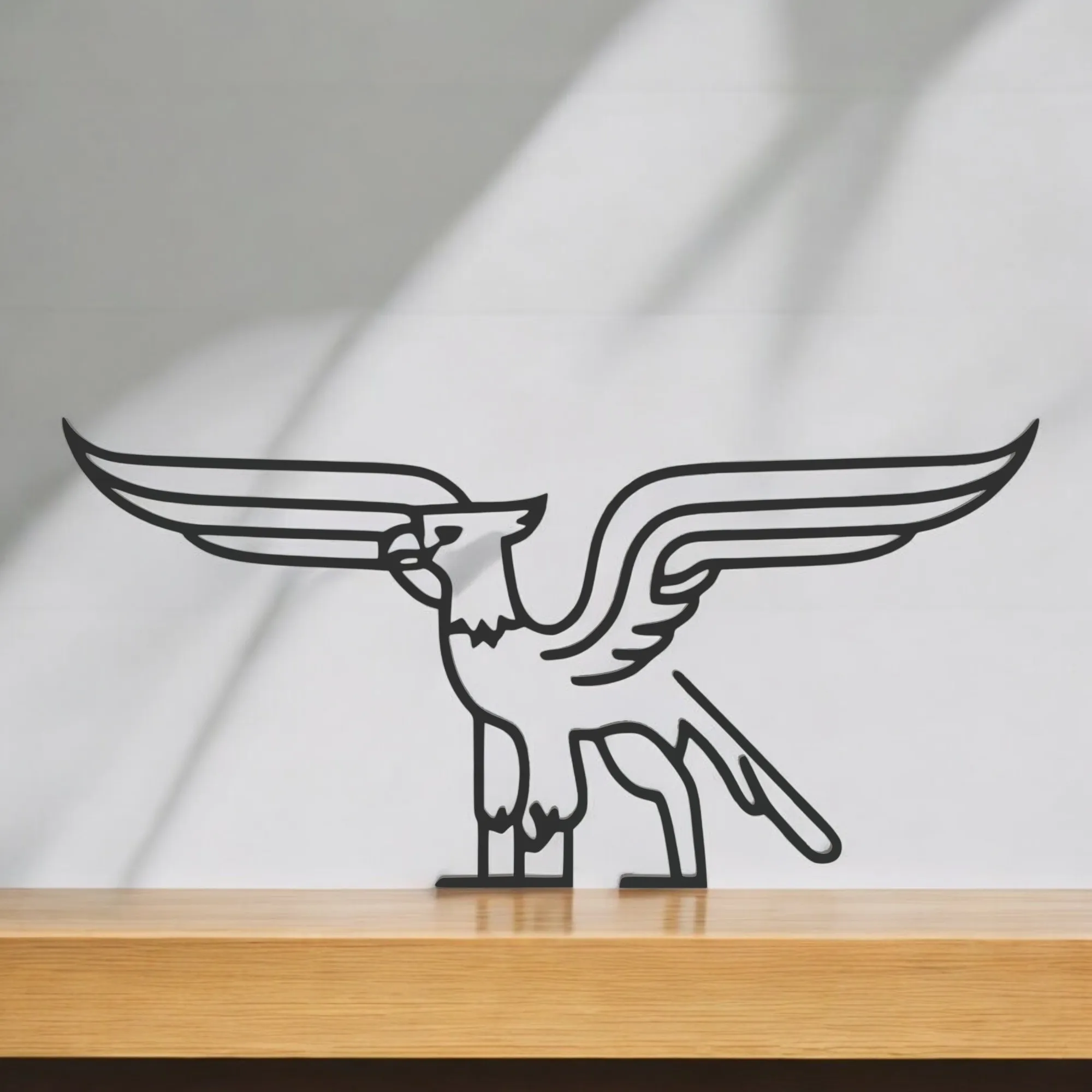 Sculptures & Artworks STL Download - Griffin Line Art - Desktop Line ...