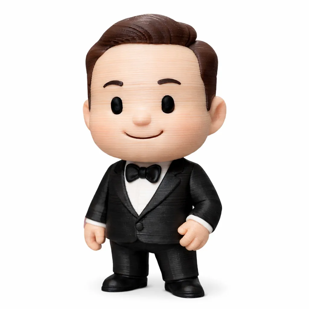 3D Printer Files | 3MF File | Elon Musk In Tuxedo Figure | Creality Cloud