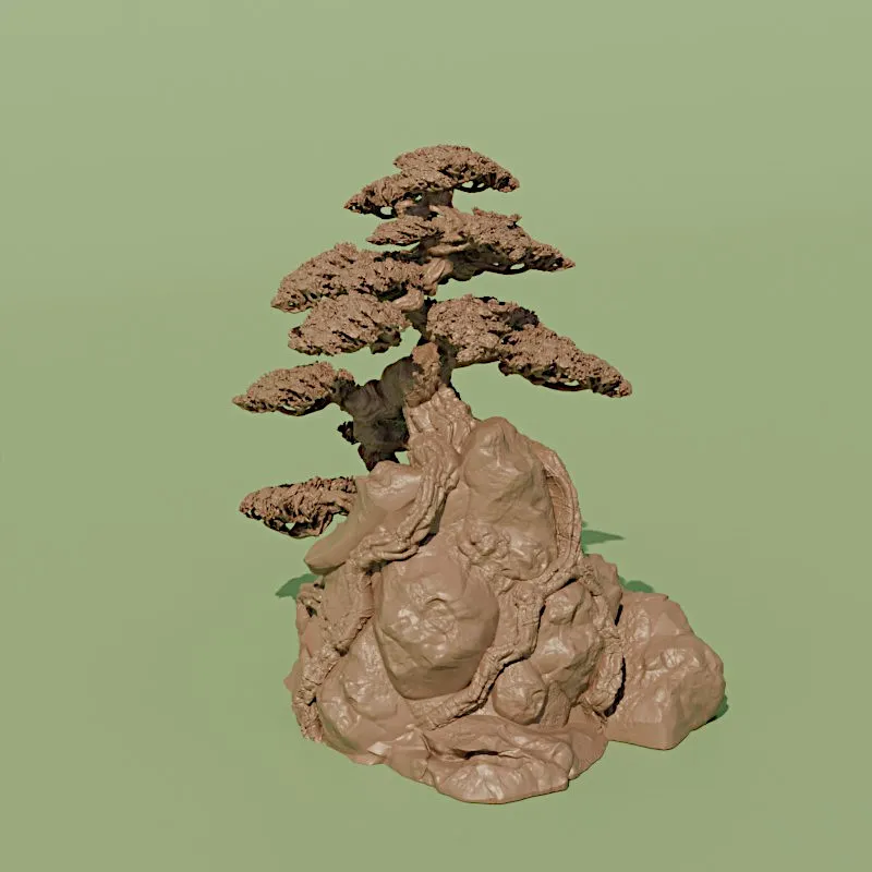 Home Decorations & Ornaments STL Download - Japanese garden tree 3by ...