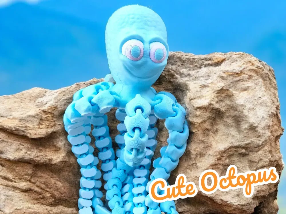 Cute Happy Octopus | 3D models download | Creality Cloud