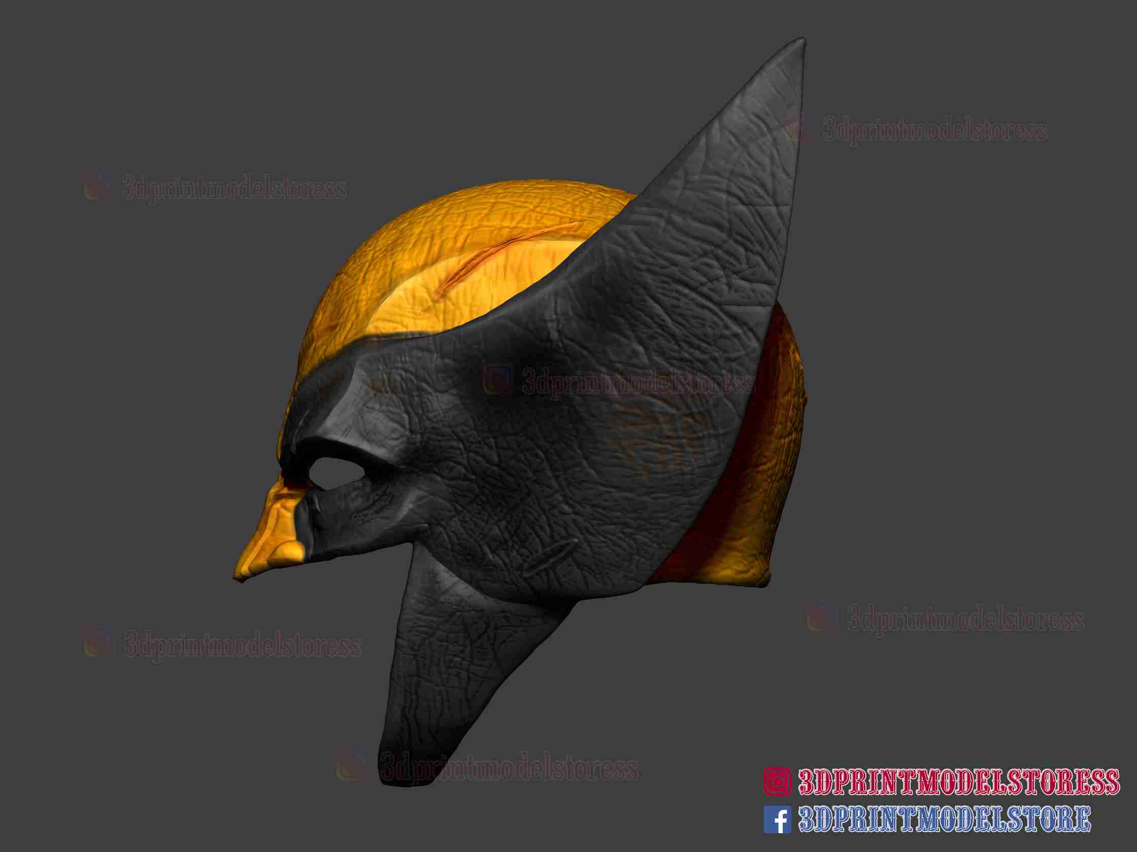 Wolverine Helmet - Marvel Comics Cosplay | 3D models download ...
