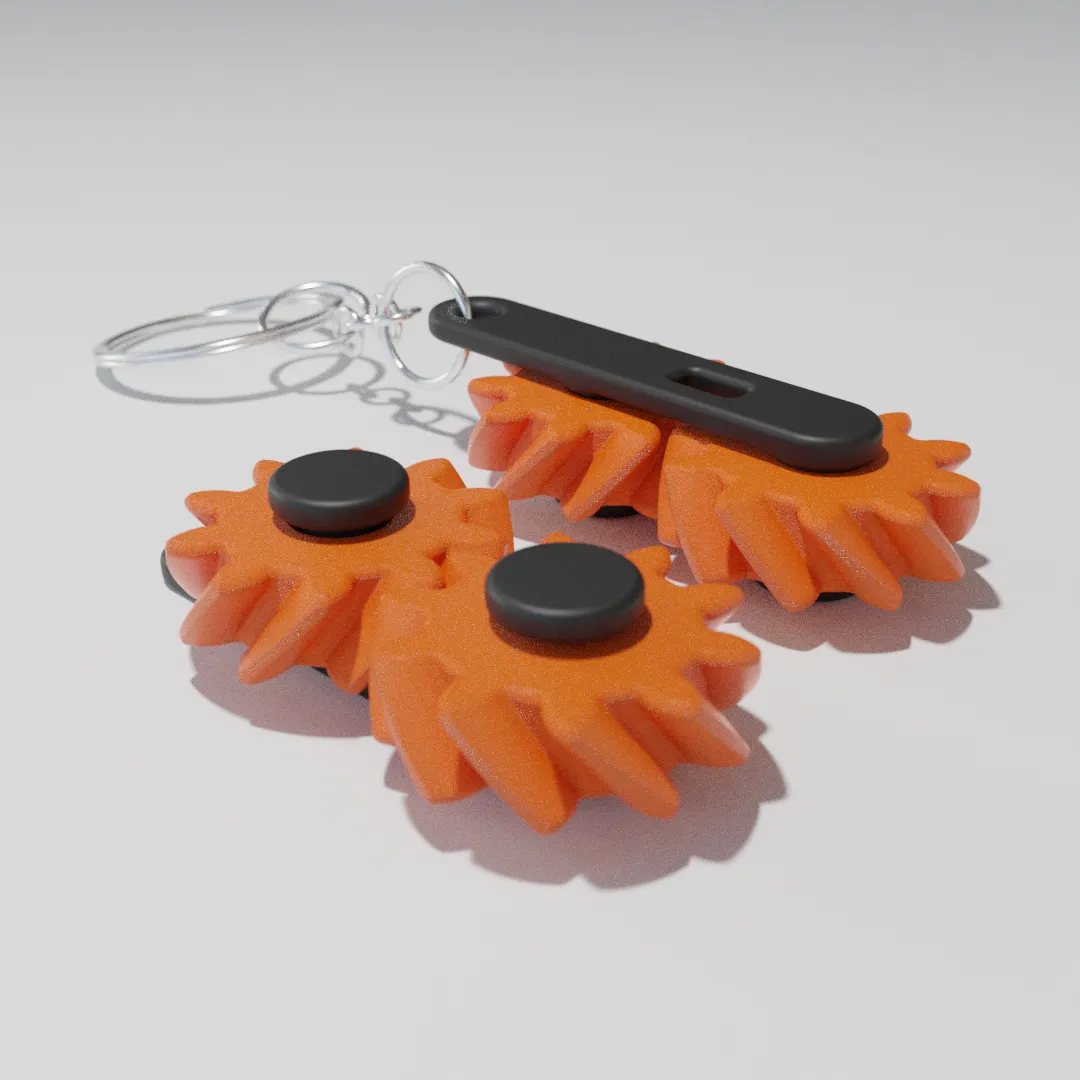 Gear fidget keychain | 3D models download | Creality Cloud