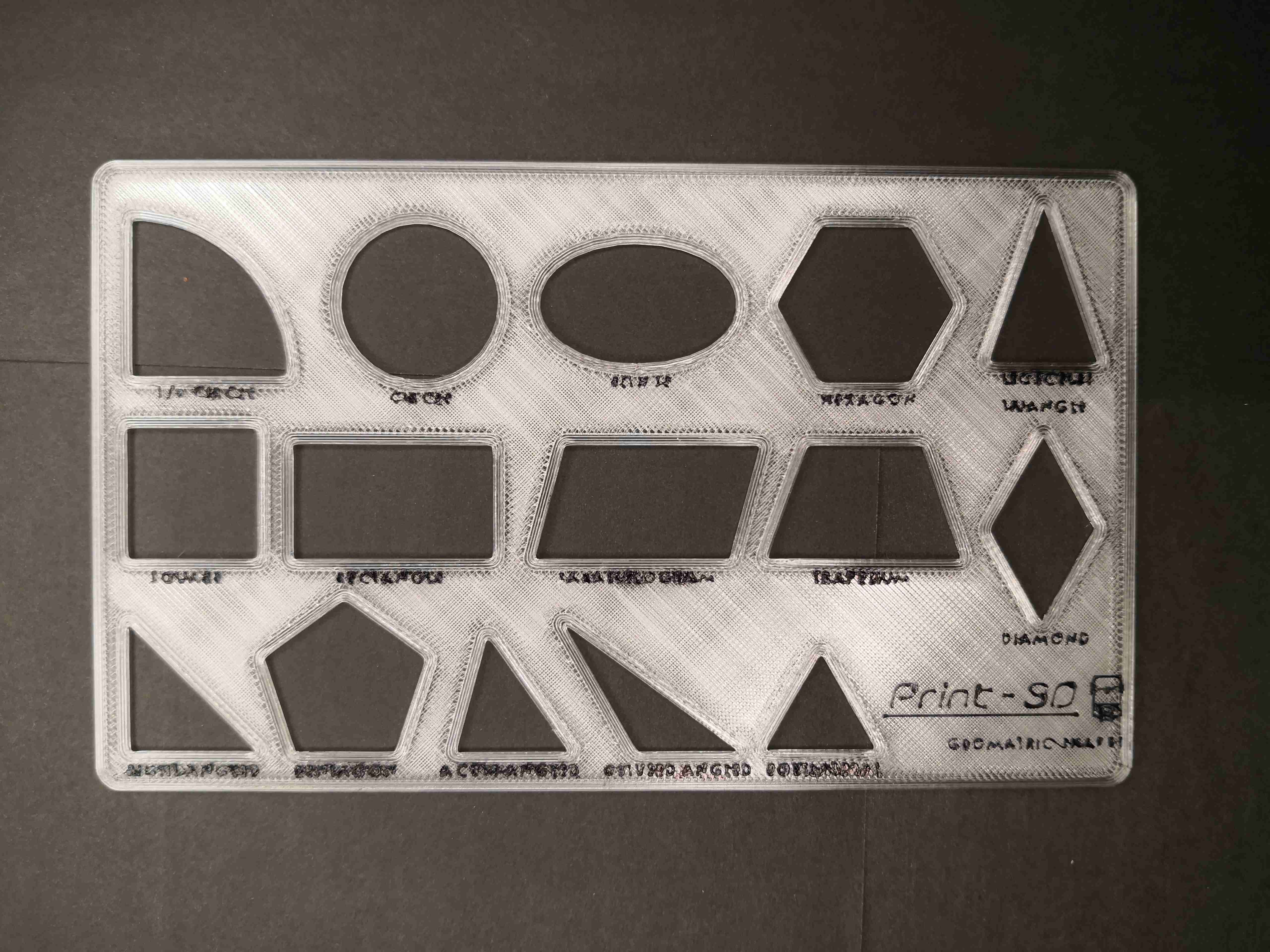 Geomatric Shapes - Drawing Template | 3D models download | Creality Cloud