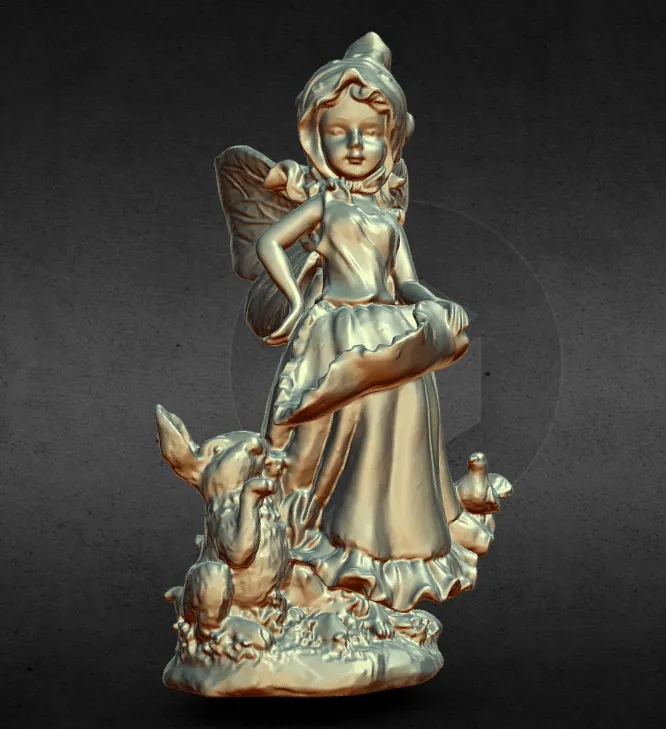 Home Decorations & Ornaments STL Download - angel with rabit spring ...