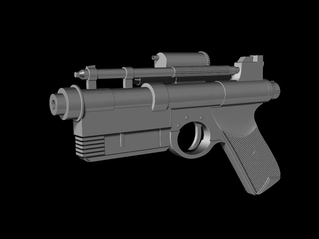 ObiWan Kenobi Blaster 3d digital download | 3D models download ...