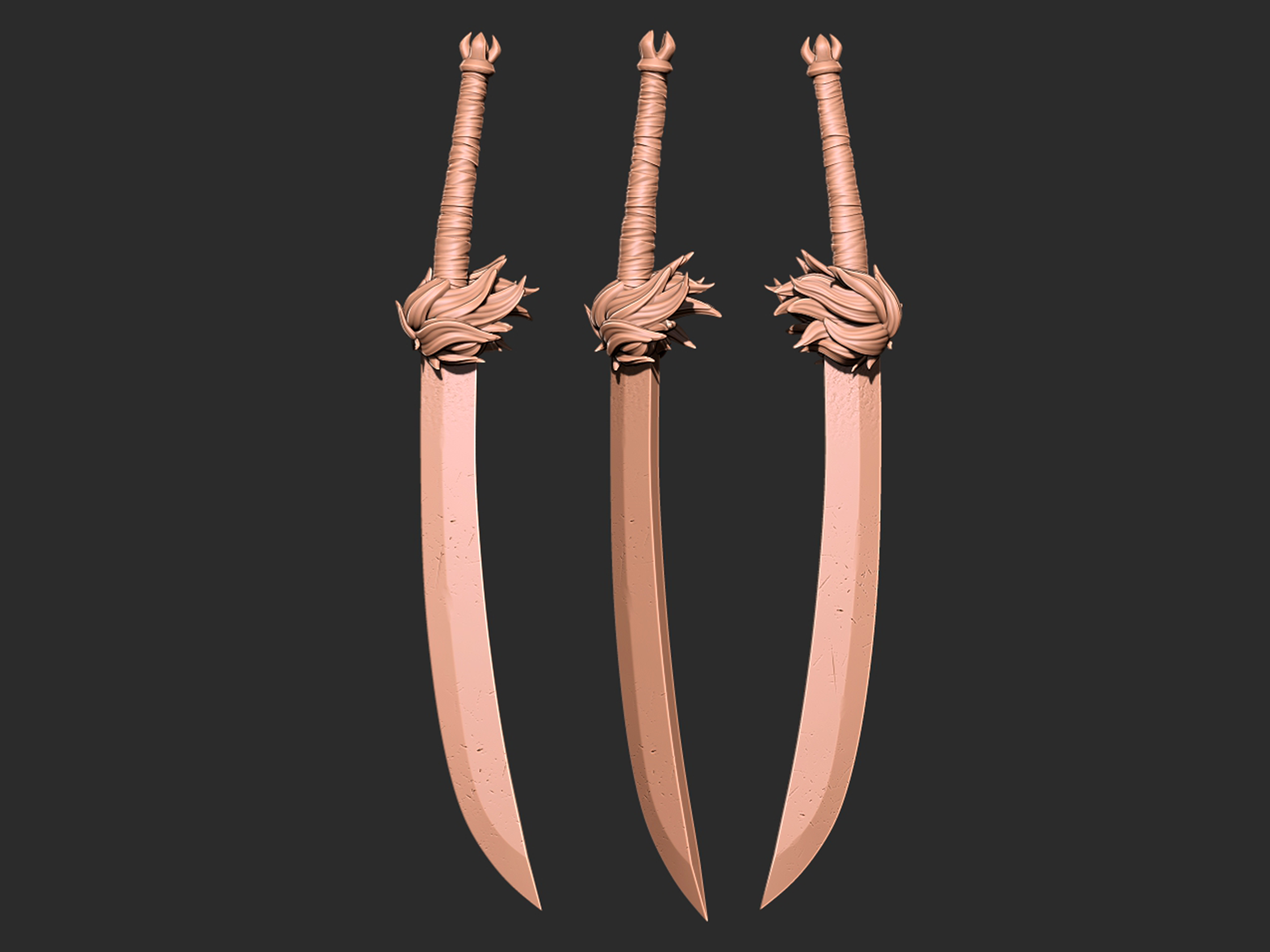 Split Soul Katana - Toji Fushiguro Jujutsu Kaisen | 3D models download ...