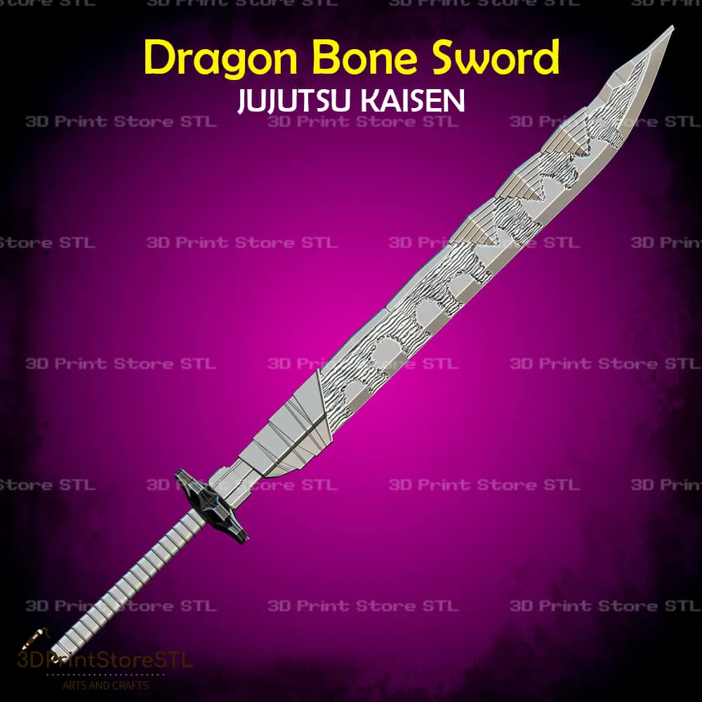 Cosplay STL Download - Dragon Bone Sword Cosplay Jujutsu Kaisen - STL ...