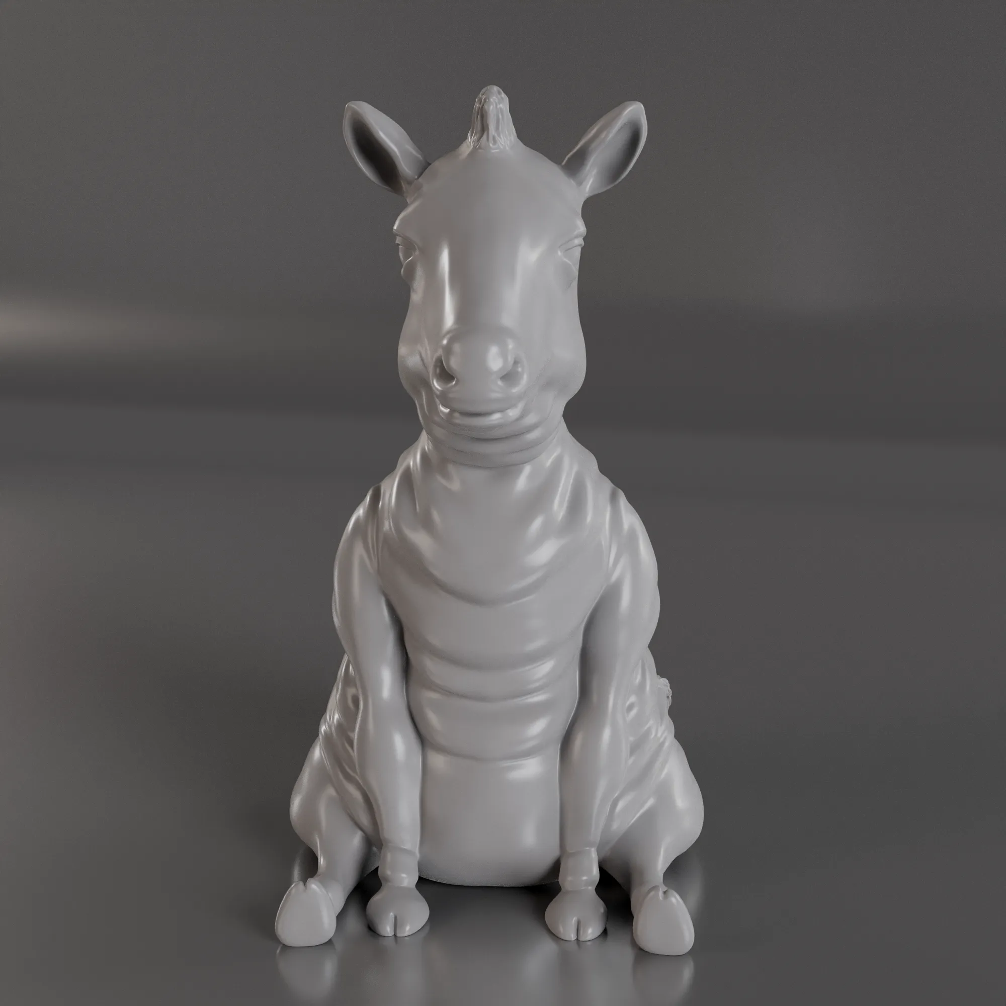 Characters & Creatures STL Download - OVERWEIGHT ZEBRAby MirDraft