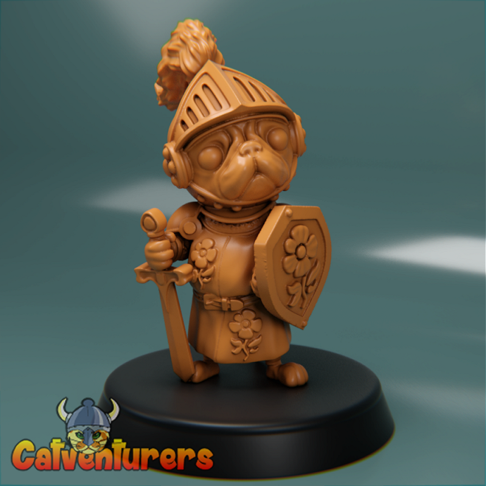 Sir Snortington Pug Knight | 3D models download | Creality Cloud