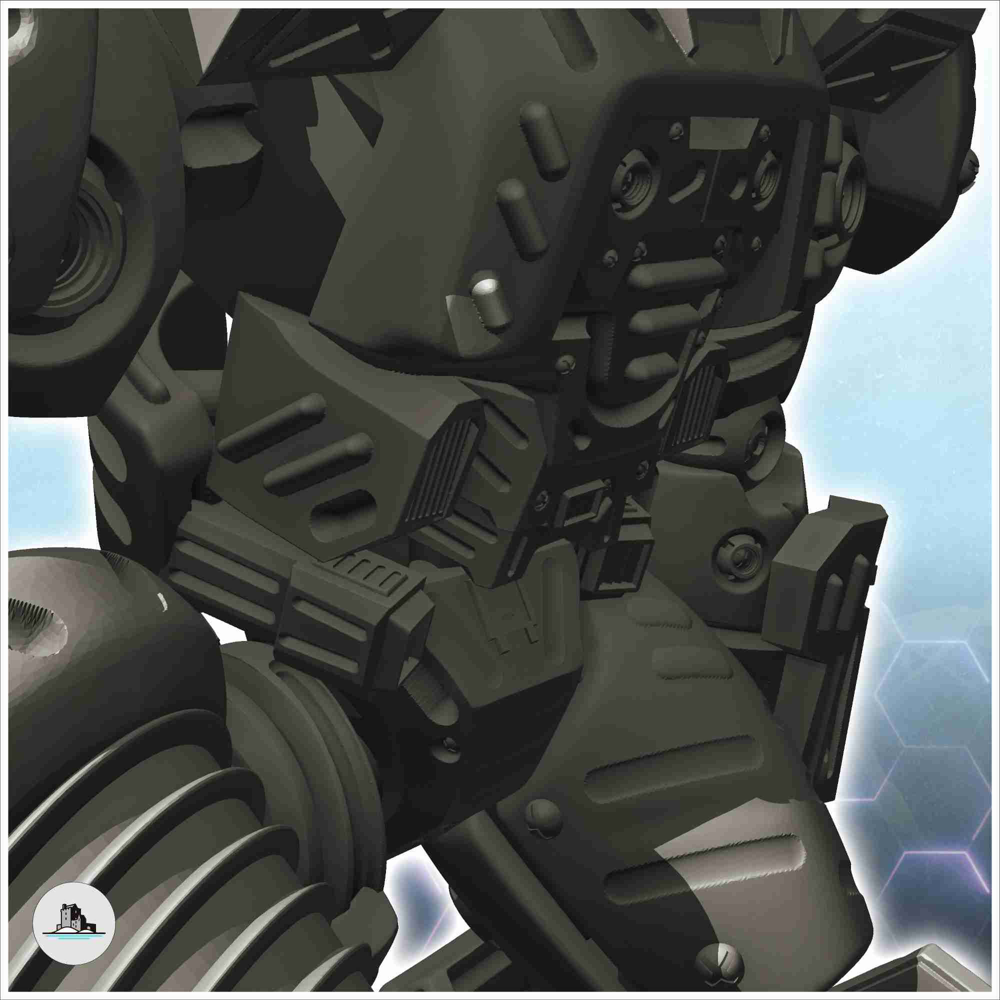 Qhurus combat robot (11) - miniatures w40k scifi warhammer t | 3D ...