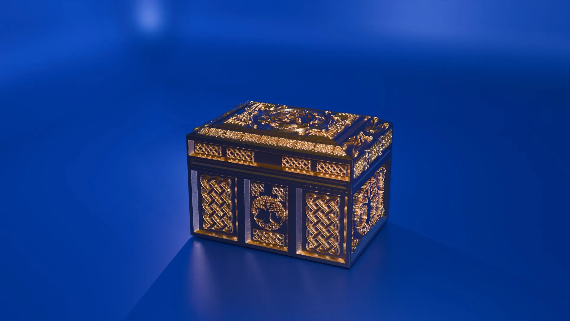 Celtic box / gift -painted 3mf | 3D models download | Creality Cloud