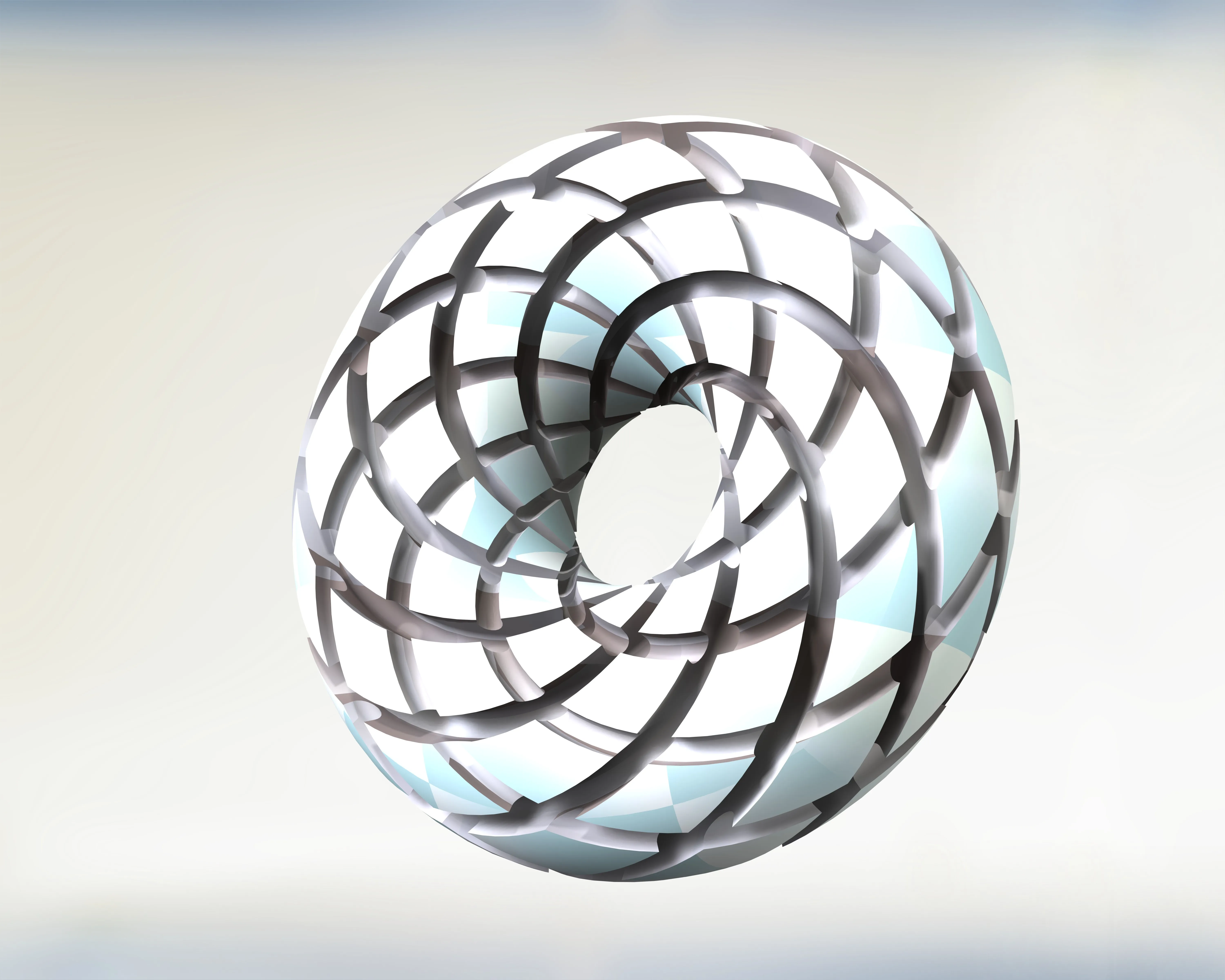 Sculptures & Artworks STL Download - Rodin Coil Torus .STL 8 INCHES ...