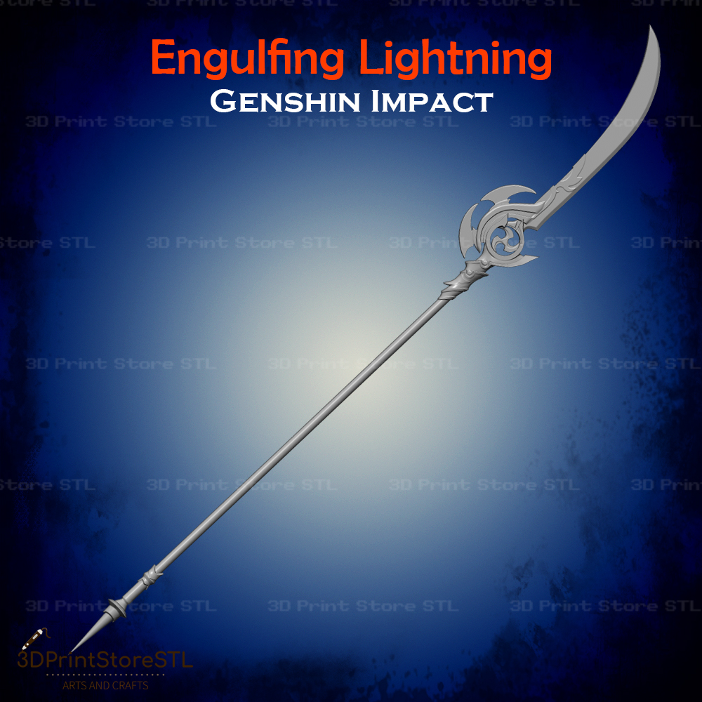 Engulfing Lightning Cosplay Genshin Impact - STL File | 3D models ...