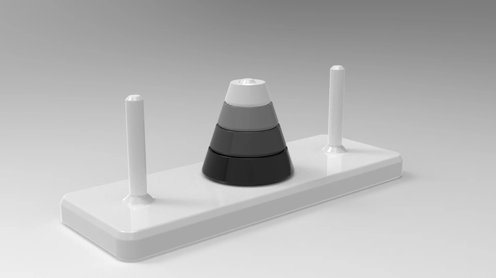 Board Games & Card Games STL Descarga - Tower of Hanoi Puzzle Brain ...