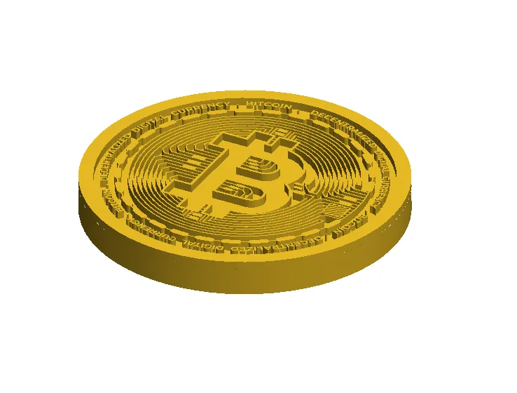 Bitcoin Token 2 Sided | 3D-Modelle herunterladen | Creality Cloud