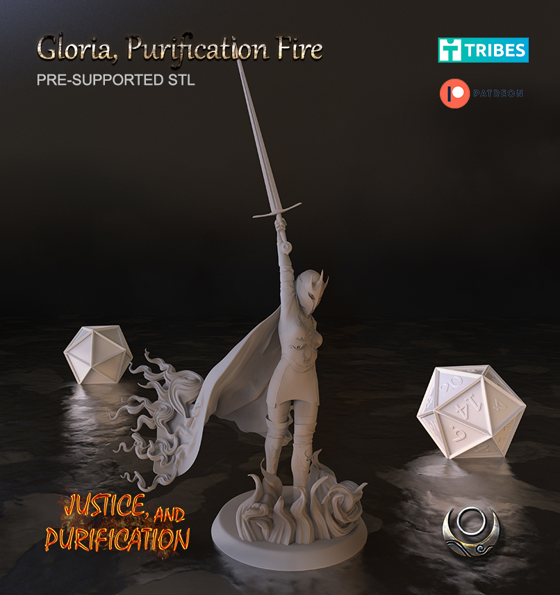Gloria, Purification Fire | 3D models download | Creality Cloud