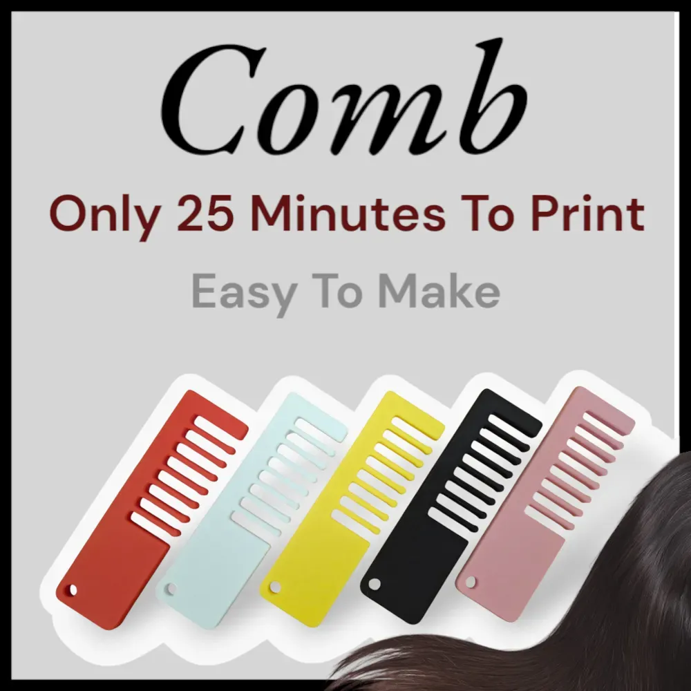 3D Printer Files | 3MF File | Comb（Only 10g） | Creality Cloud
