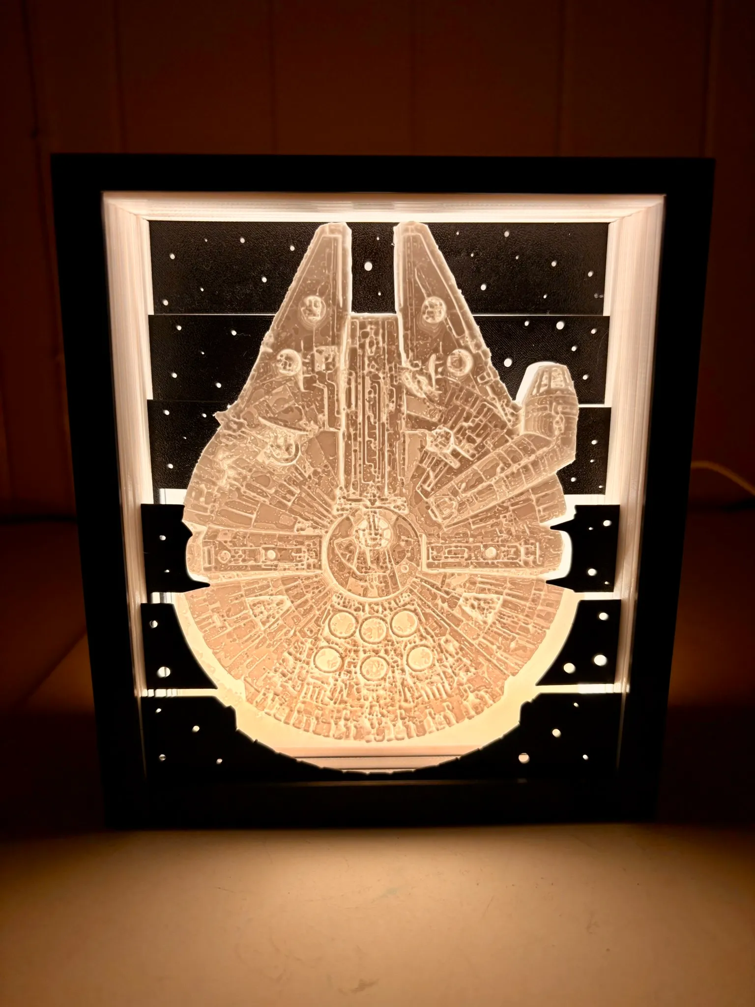 Archivos de impresora 3D | Archivo 3MF | Millennium Falcon Light Box ...