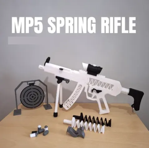 MP5 Spring Rifle - Shoots fake bullets with mag | 3D models download ...