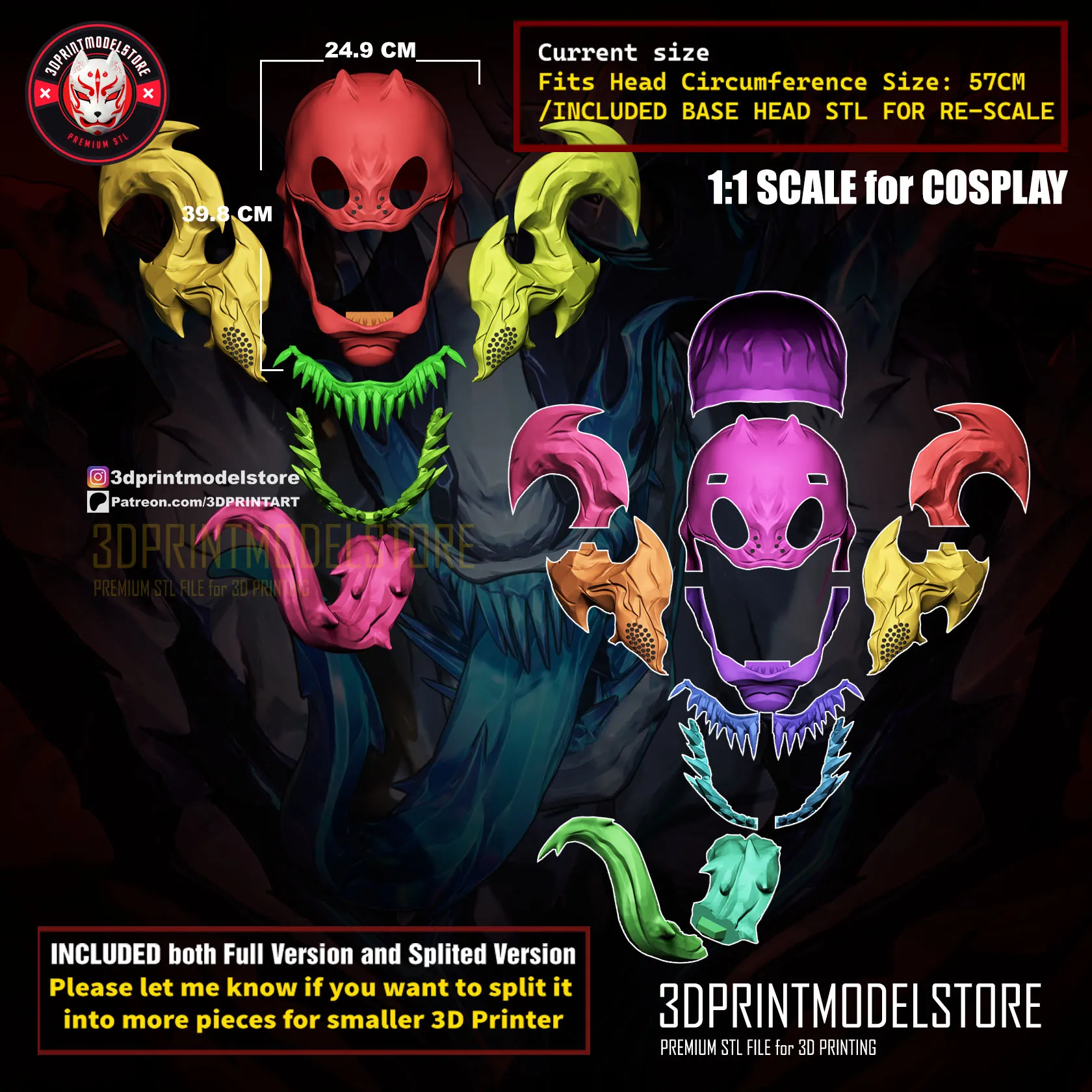 Characters & Creatures STL Download - Marvel Rivals - Venom Snow ...