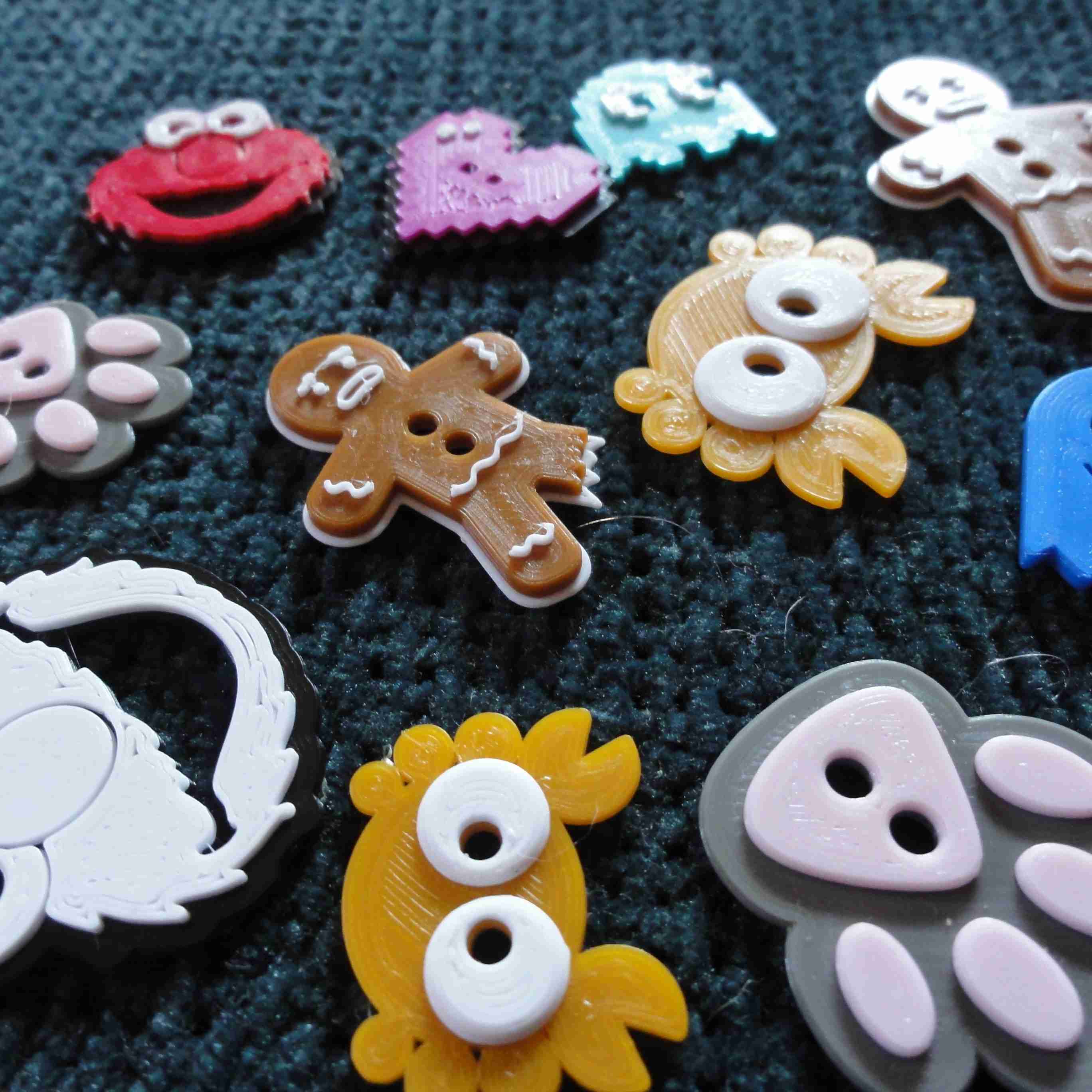 11 Cute Buttons | 3D models download | Creality Cloud