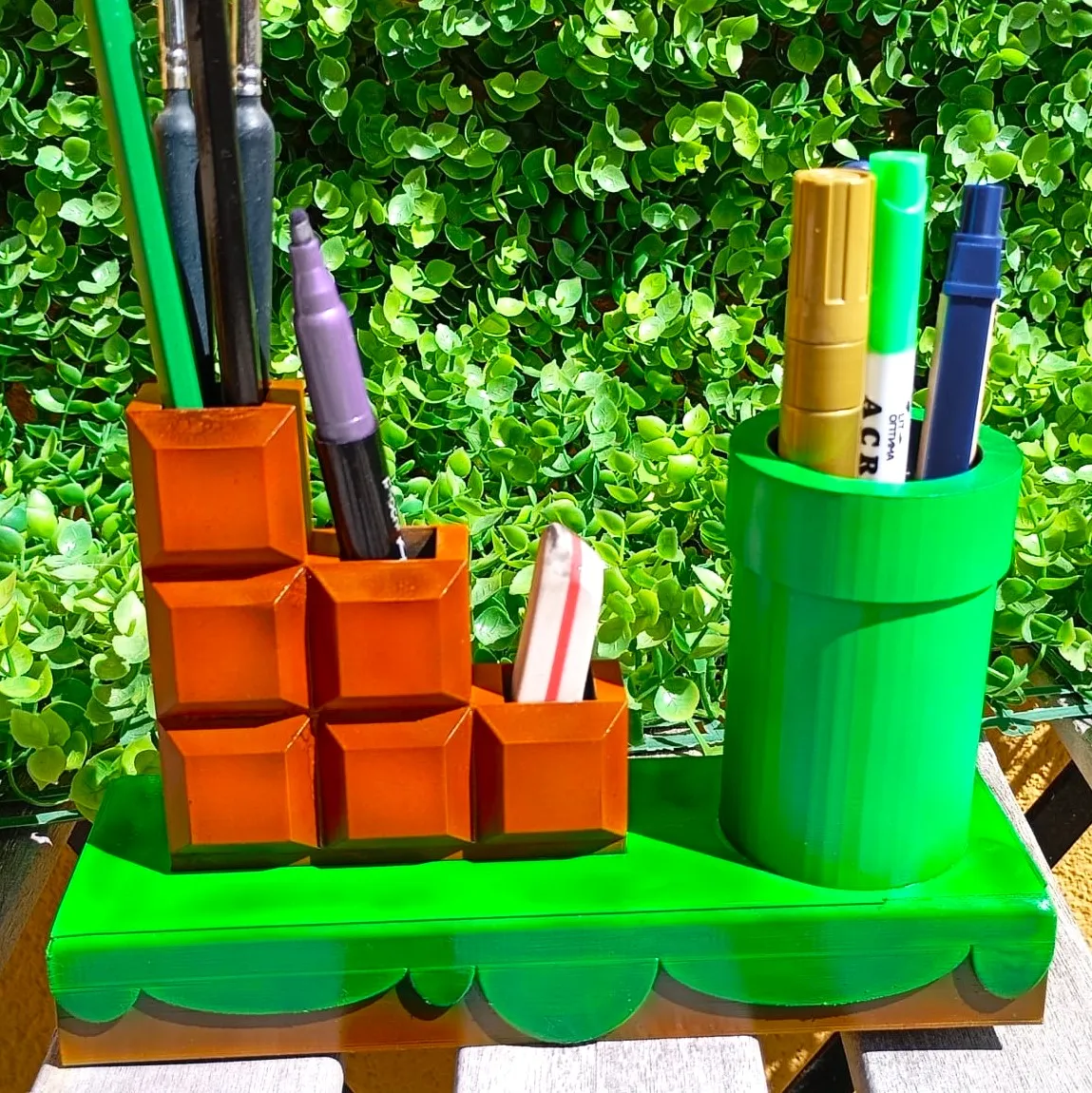 3d yazıcı baskı modelleri | 3MF | Mario Desk Organizer | Creality Cloud