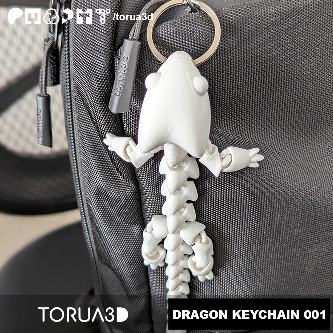 Articulated dragon Keychain 001 | 3D models download | Creality Cloud