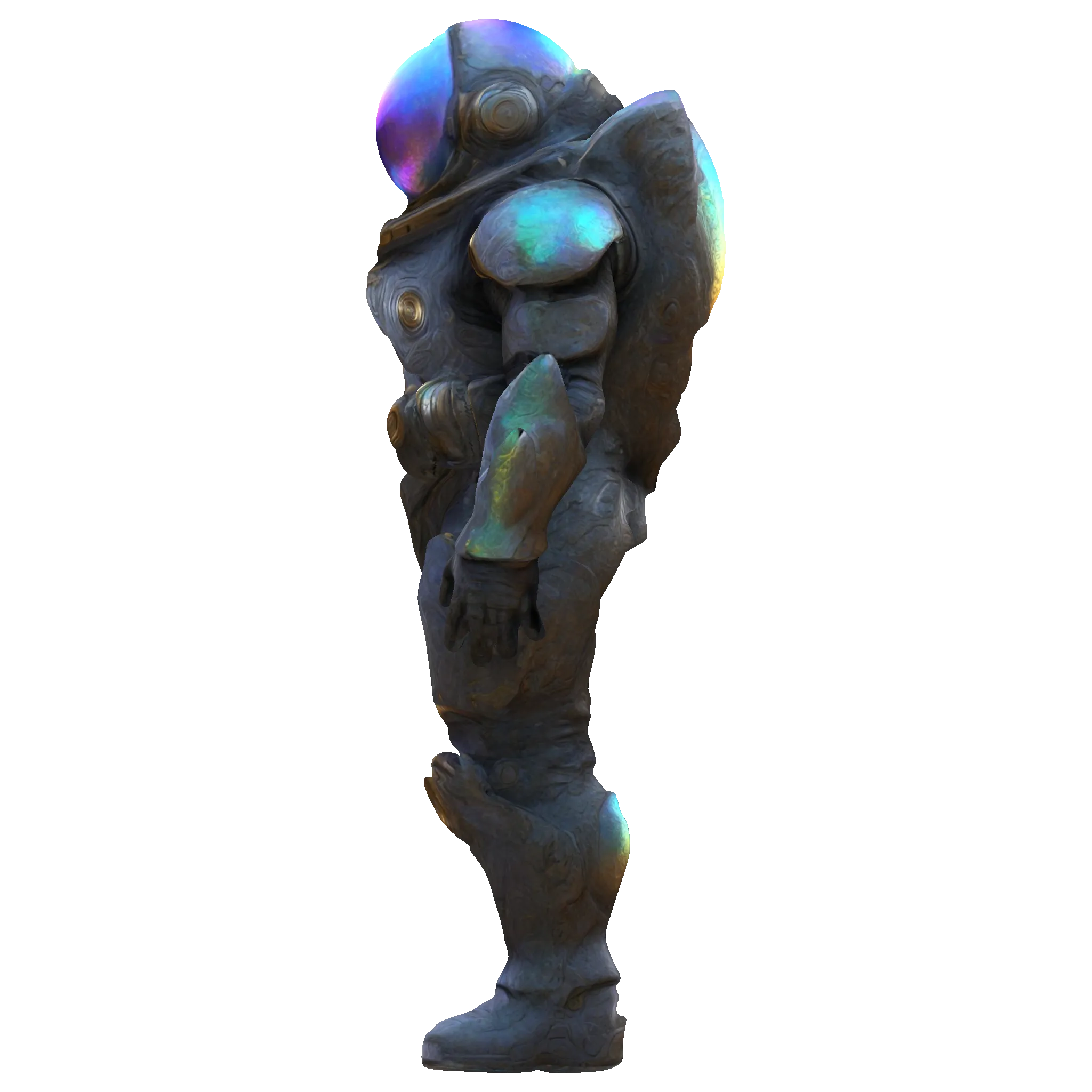 Sculptures & Artworks STL Download - Cosmic Guardian: Iridescent ...