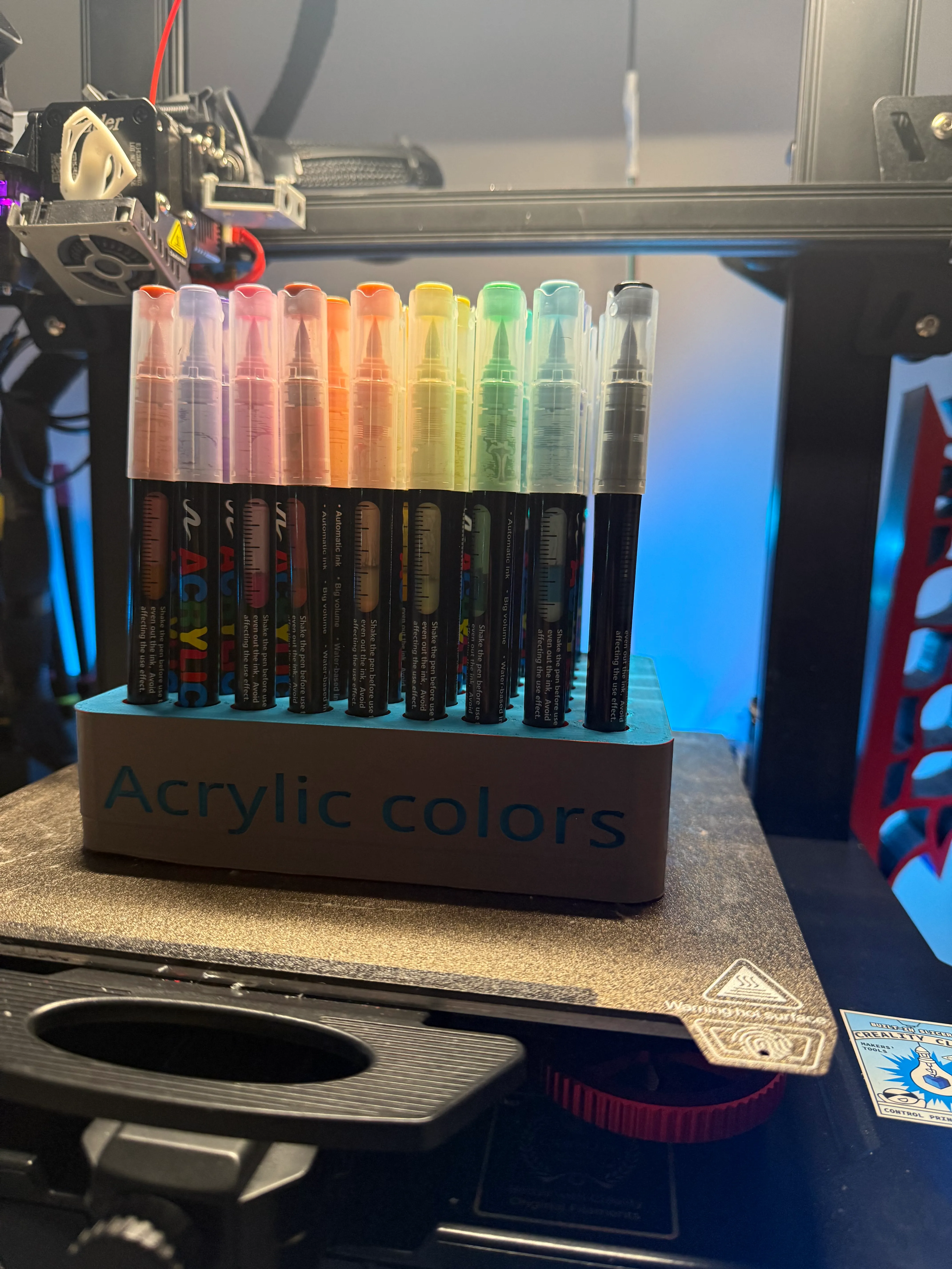 3D Printer Files | 3MF File | 72 Acrylic colors (markers) mount ...