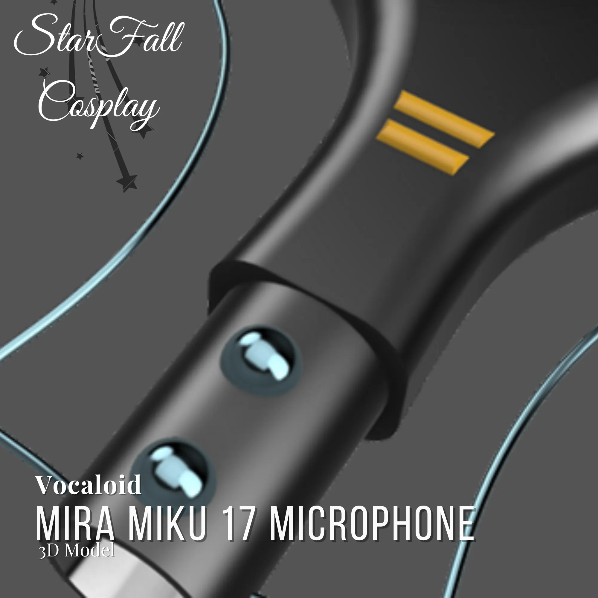 Cosplay STL Download - Magical Mirai 2017 Microphone 3D Modelby ...