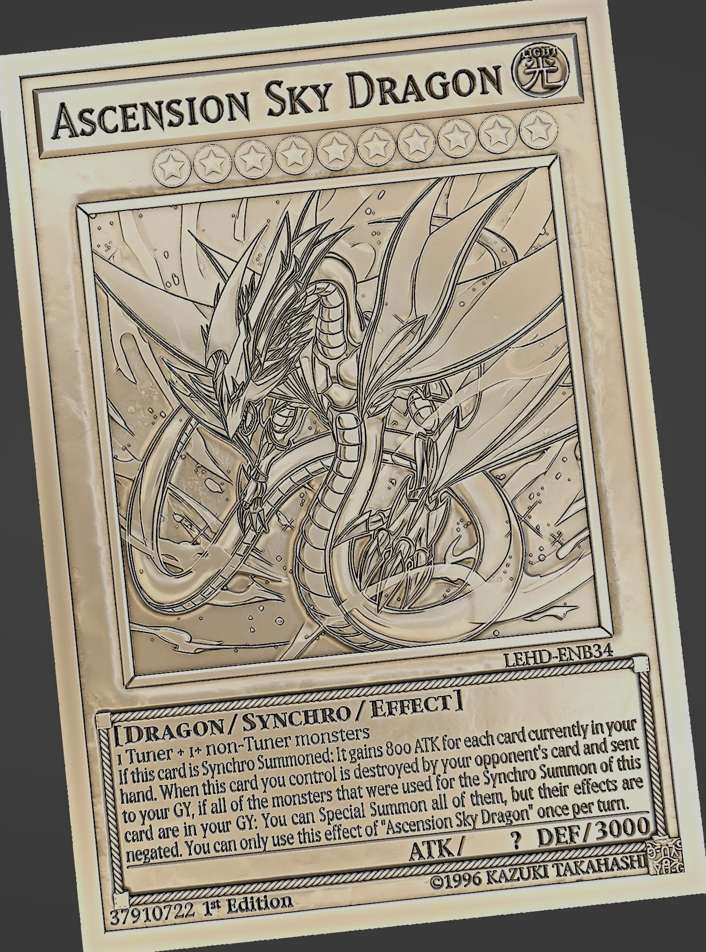 Other STL Download - Ascension Sky Dragon - yu-gi-oh!by Wsonuchiha3D