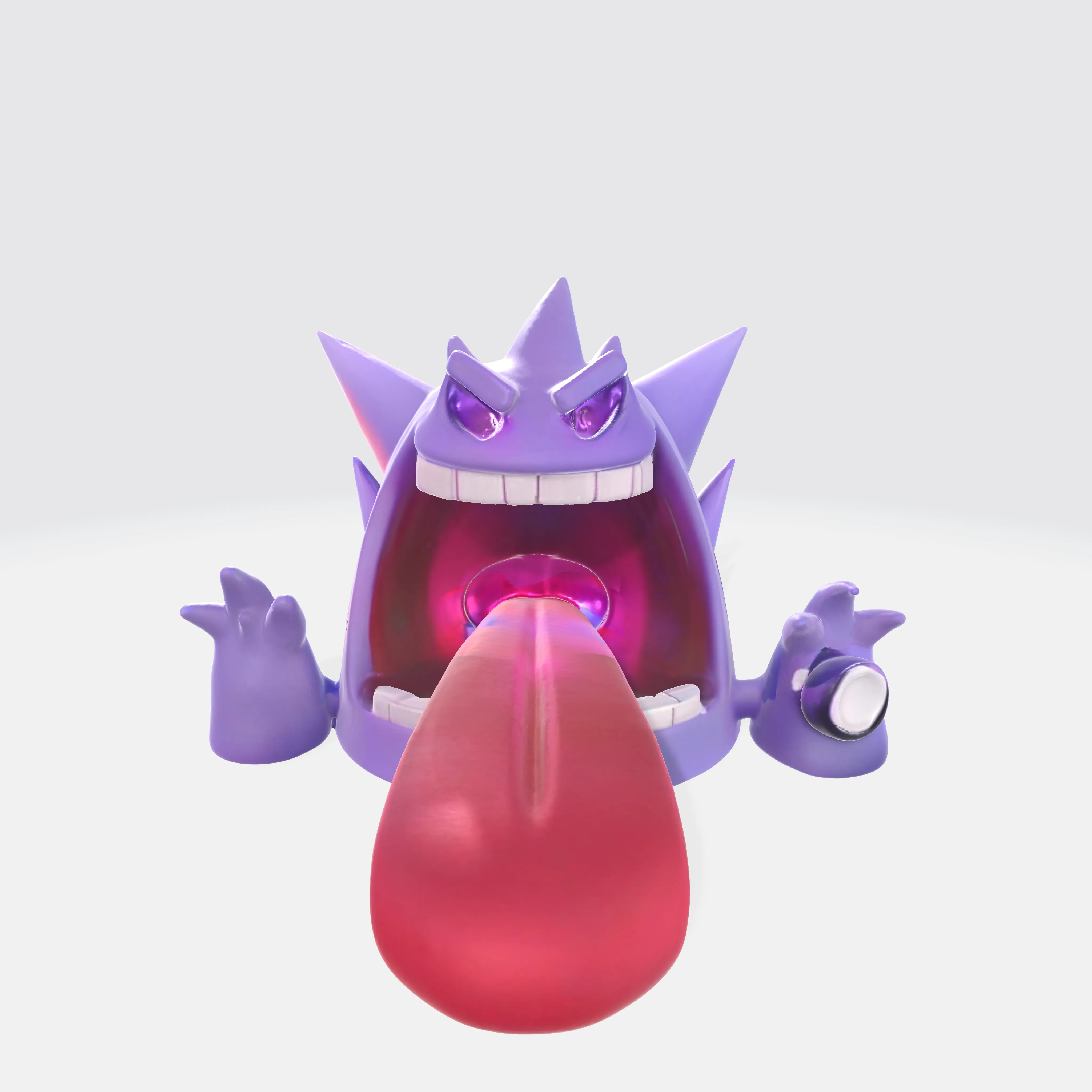 Characters & Creatures STL Download - Gengar Pokemonby ShibaStudio 3D