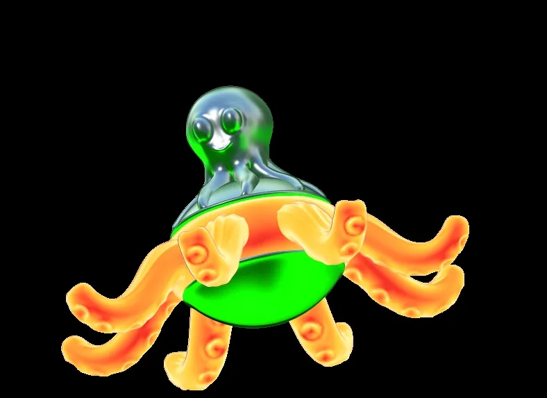 Board Games & Card Games STL Download - Octopus Spinning Fidget Toyby ...