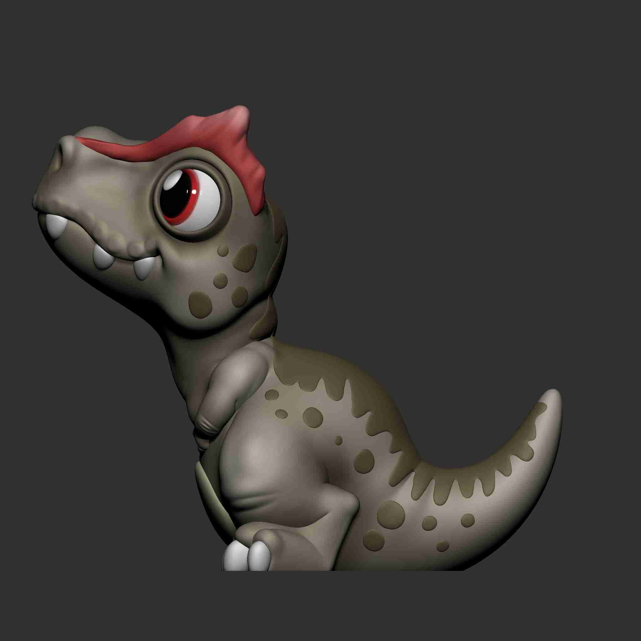 CUTE ALLOSAURUS (PRINT IN PLACE) | 3D models download | Creality Cloud