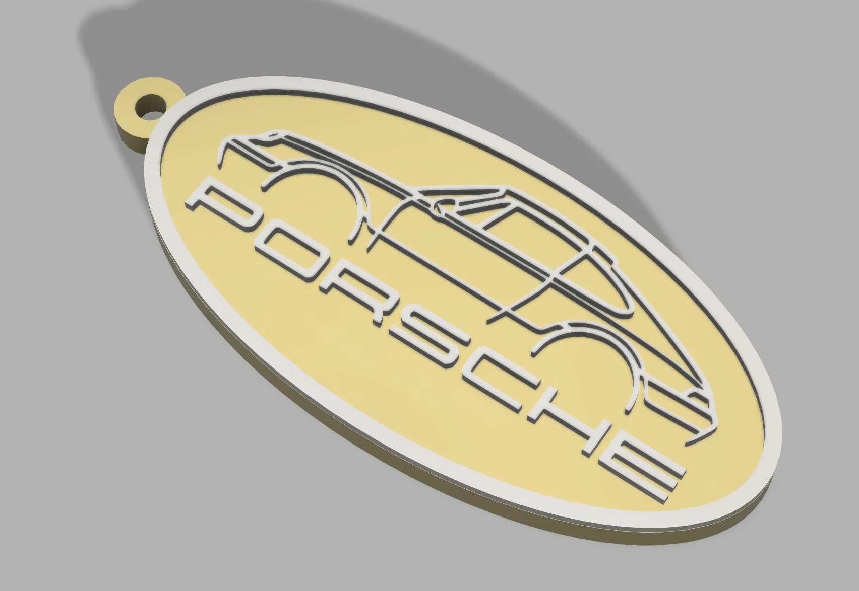 Jewelry & Accessories STL Download - PORSCHE KEYCHAINby Gominolozgz
