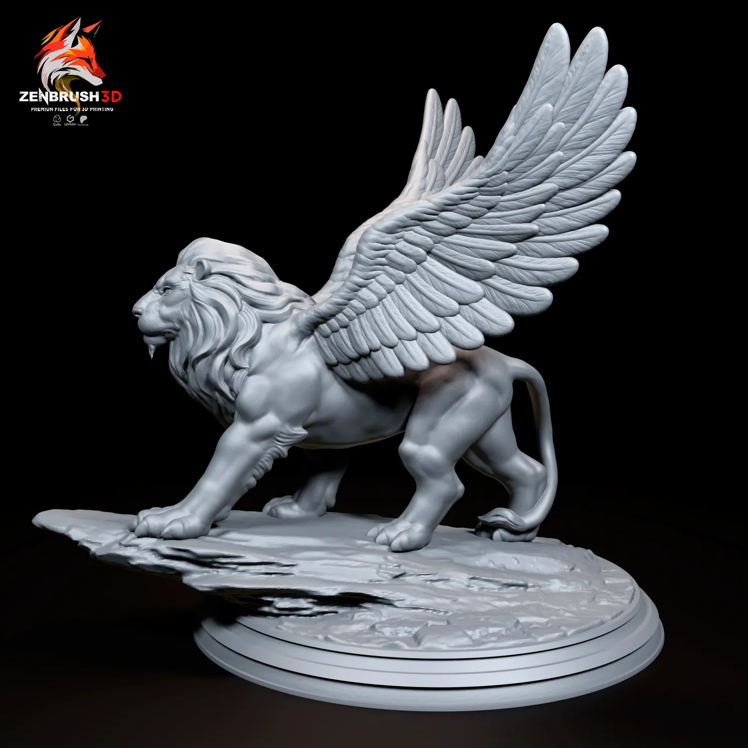 Characters & Creatures STL Download - First beast – Lion Babylon ...