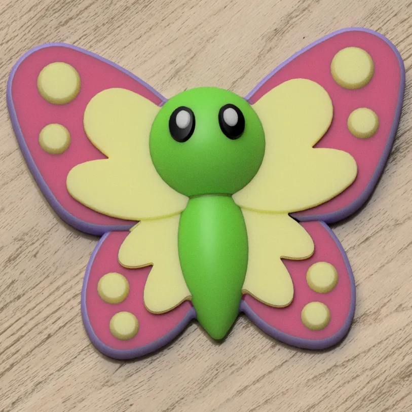 3D Printer Files | 3MF File | A cute little spring butterfly for ...
