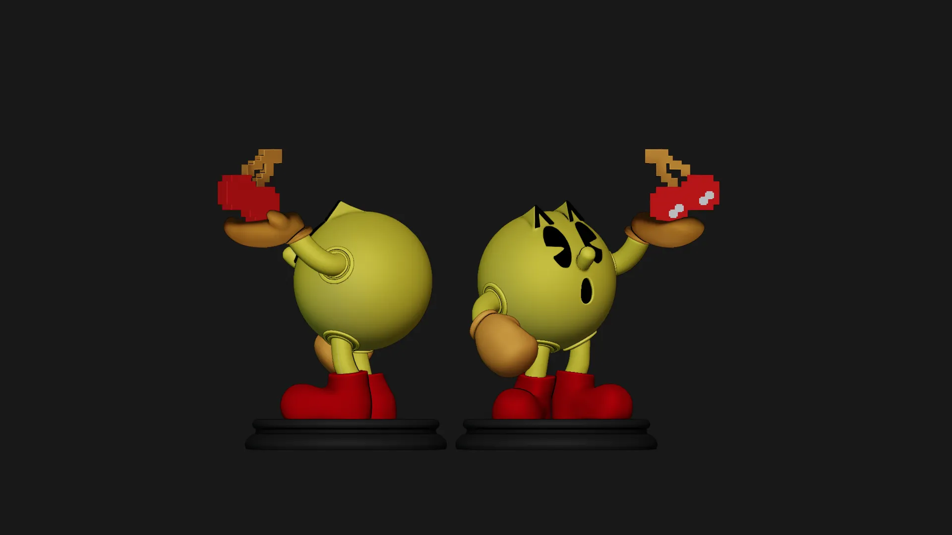 Characters & Creatures STL Download - PAC MANby Jlo3d