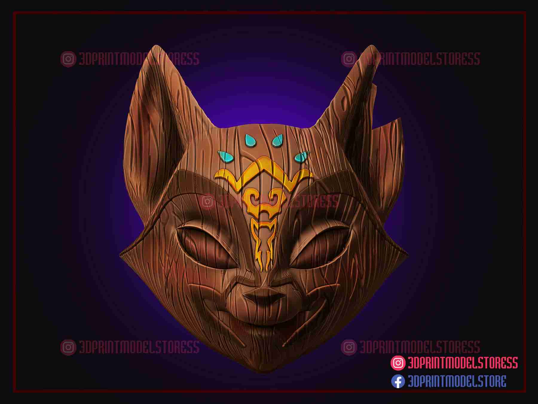 Kena Bridge of Spirits - Taro Mask Bug - Cosplay Halloween | 3D models ...