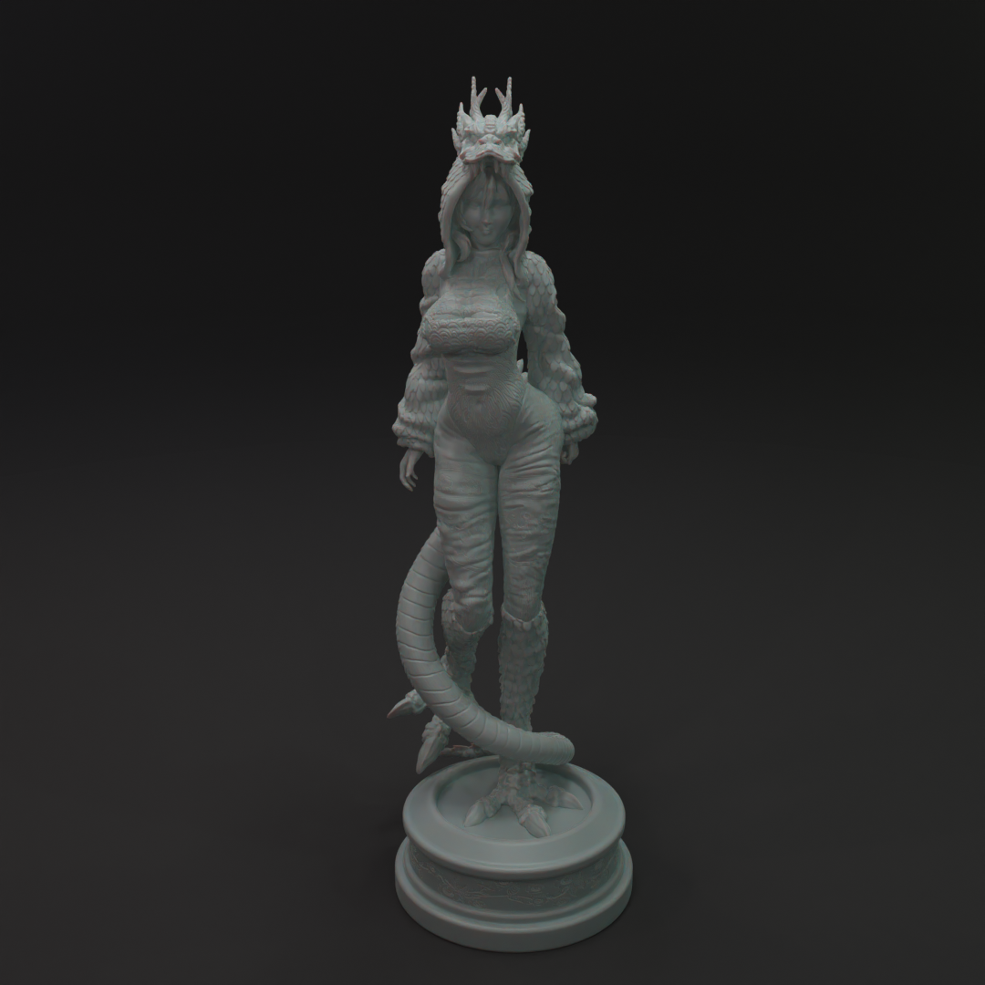 Creality Cloud Exclusive Model Chinese Dragon Girl 3d Models