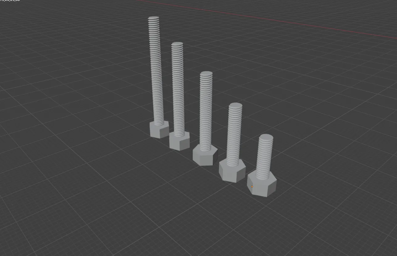 3D Printer Files | 3MF File | M3x10-15-20-25-30mm screws | Creality Cloud