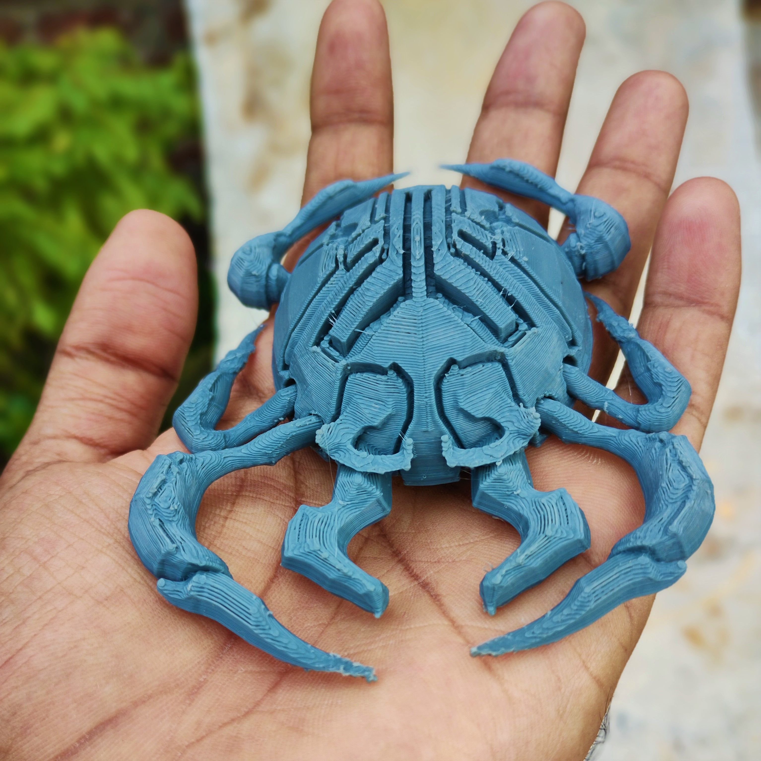 Articulated - Blue Bettle Scarab | 3D models download | Creality Cloud