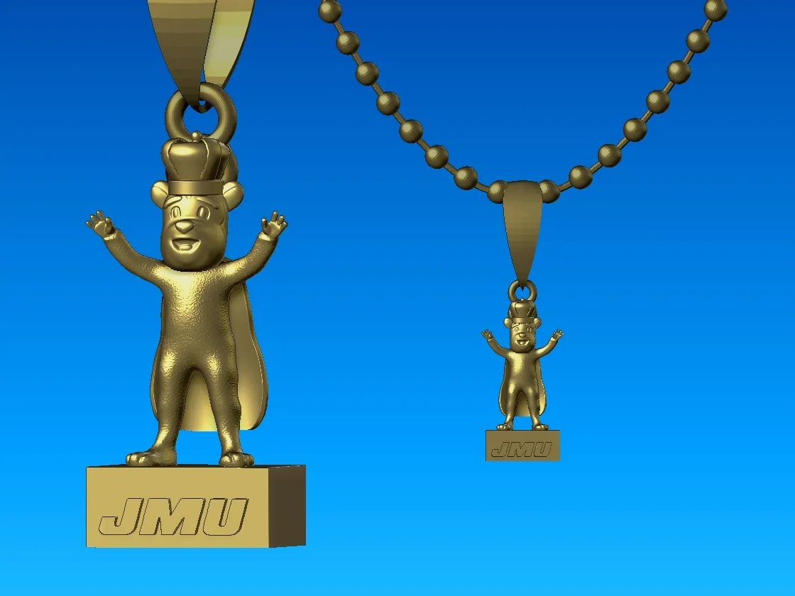 Sculptures & Artworks STL Download - NCAA - Necklaces James Madison ...