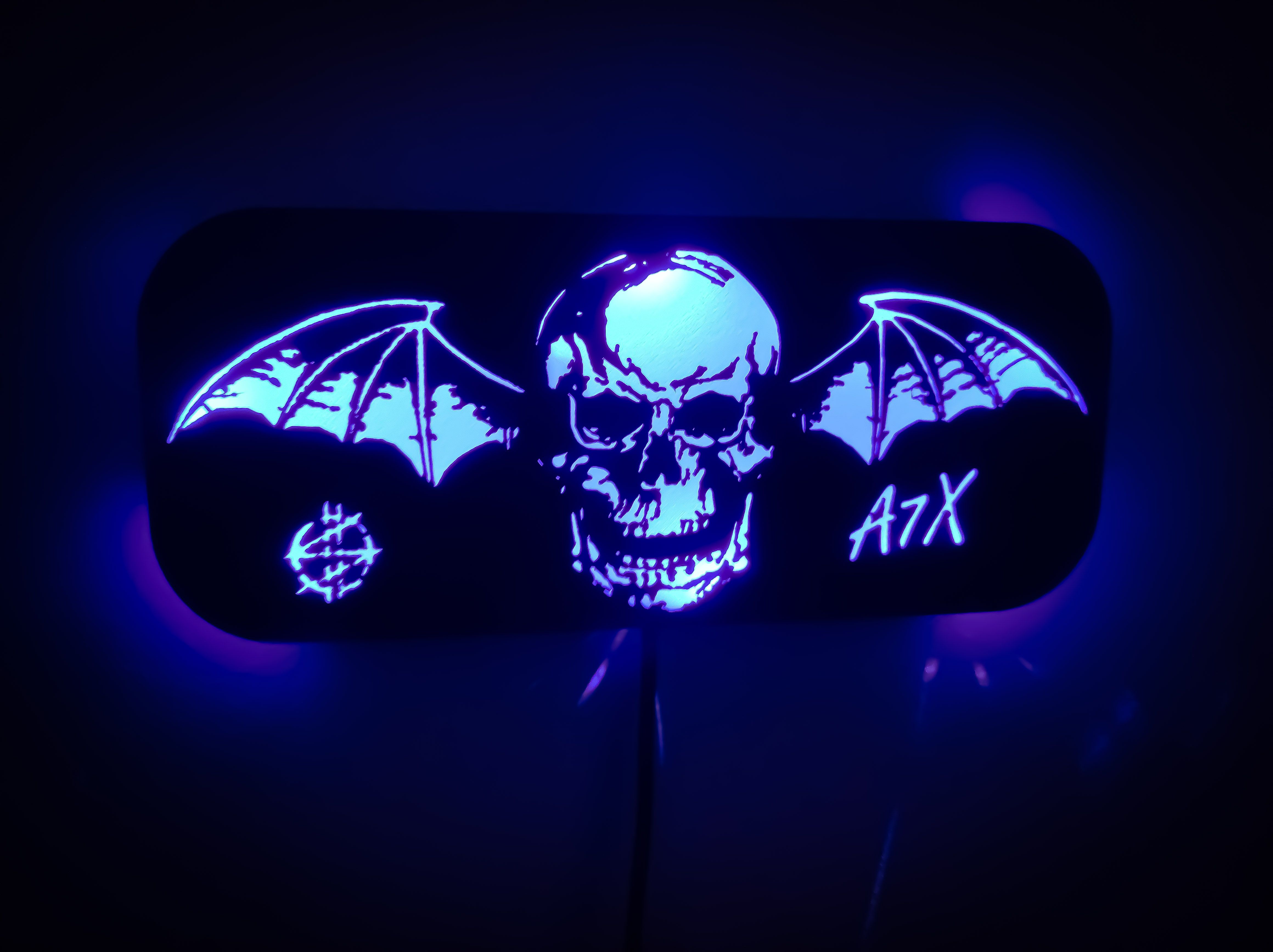 Avenged Sevenfold Deathbat LED Night Light | 3D models download ...