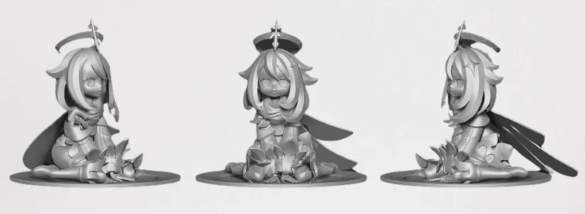 Fictional Characters STL Download - Genshin Impact Paimon V3 STL ...